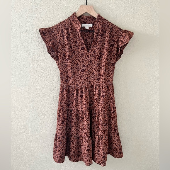 Monteau | Dresses | Monteau Los Angeles Short Sleeve Floral Dress ...